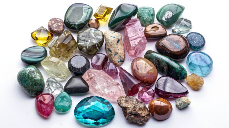 A Collection of Diverse Stones Up Close Stock Image - Image of pebbles ...