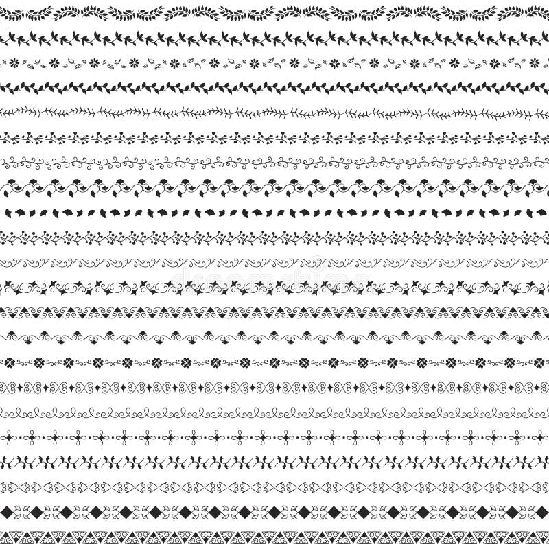 Collection of Divider Design Element Vectors Stock Vector ...