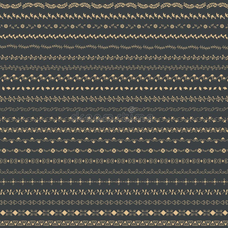 Collection of Divider Design Element Vectors Stock Vector ...