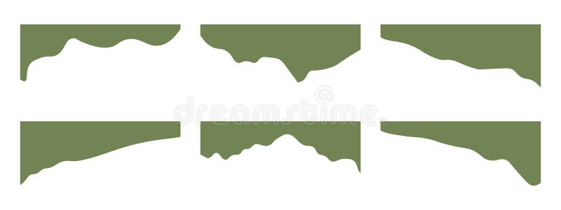 Collection of Dividers Shape Templates. Modern Separator Header for ...