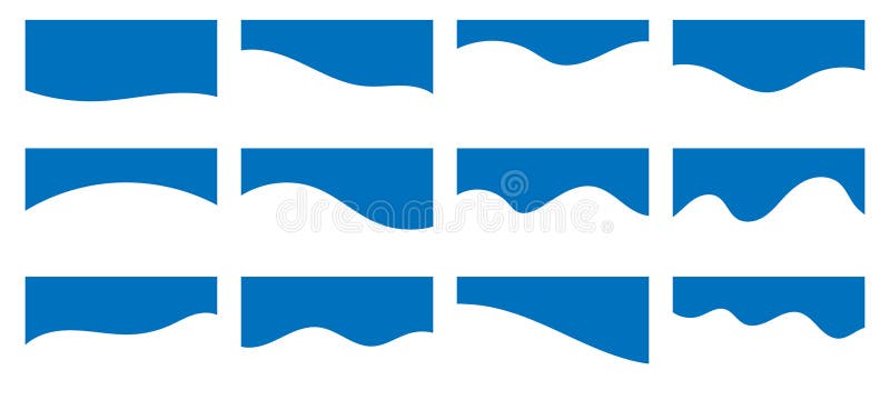 Collection of Dividers Shape Templates. Modern Separator Header for ...