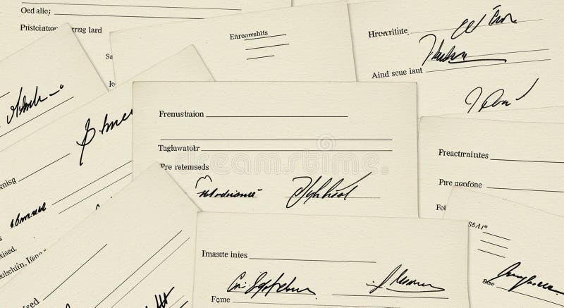A Collection of Documents Featuring Handwritten Signatures and Text is ...