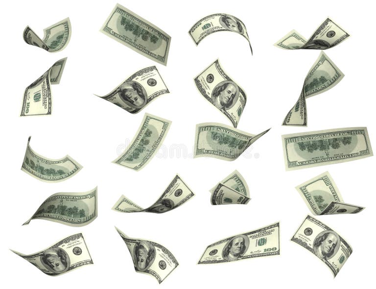 Collection of Dollar Banknotes Stock Illustration - Illustration of ...