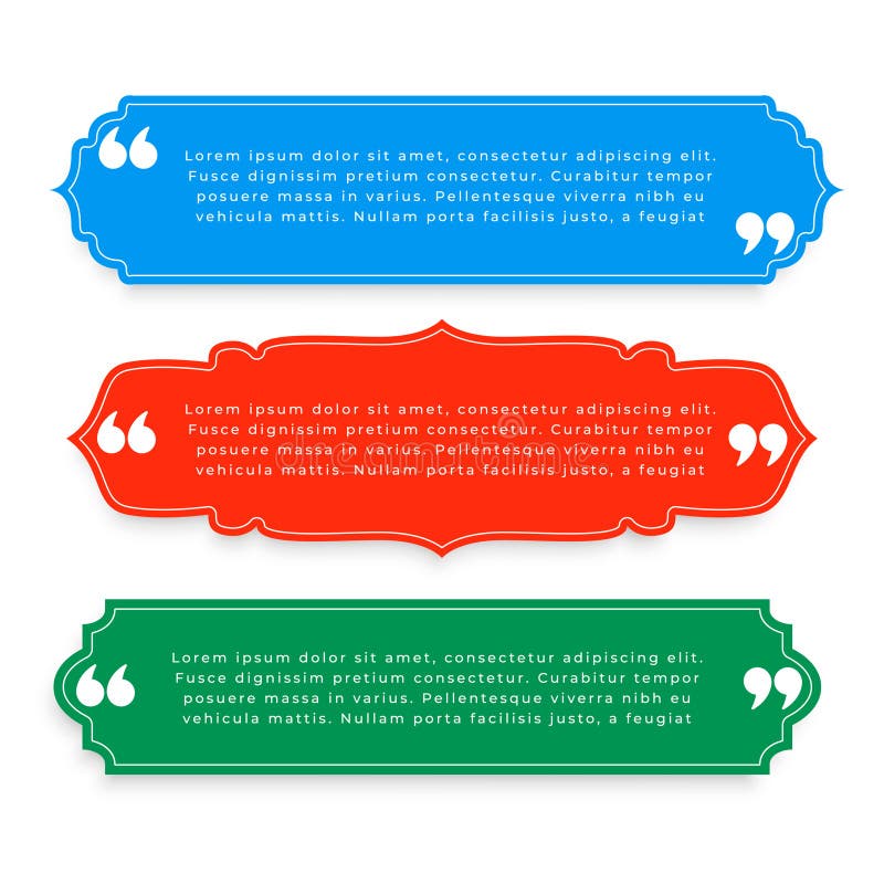 Collection of Double Inverted Comma Mark Background Design Stock Vector ...