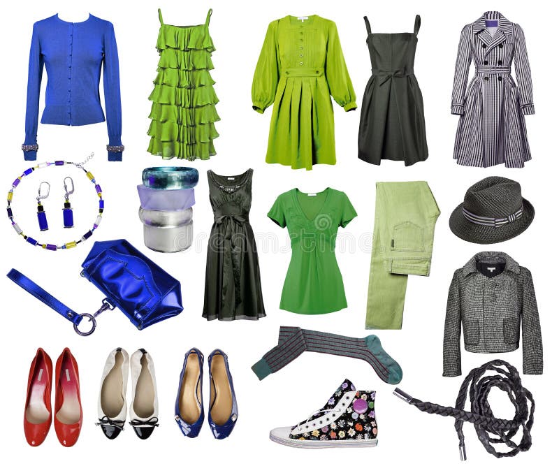 Collection of Dress and Shoes Stock Image - Image of couture, clothes ...