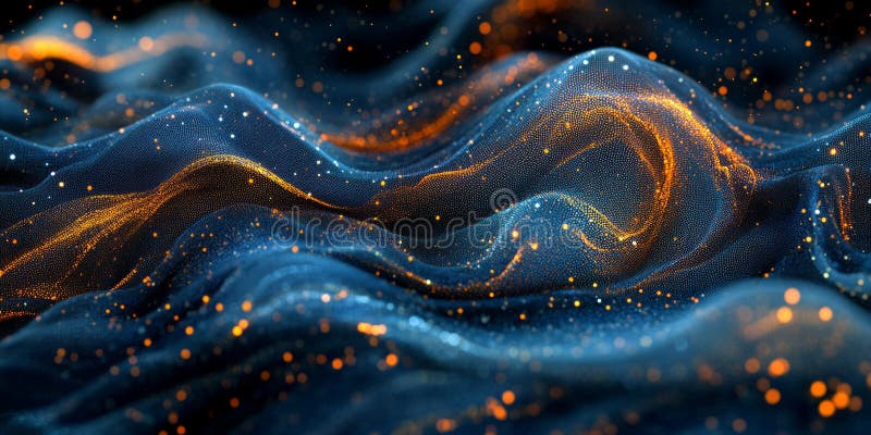 Generative Ai, a Collection of Dust that Forms Abstract Waves with ...