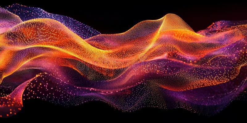 Generative Ai, a Collection of Dust that Forms Abstract Waves with ...