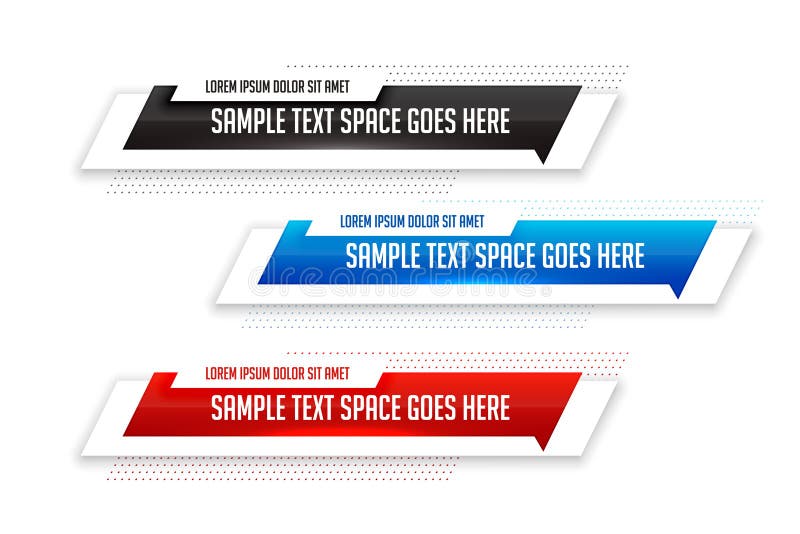 Collection of Dynamic Lower Third Titles Banner for Broadcast Channel ...