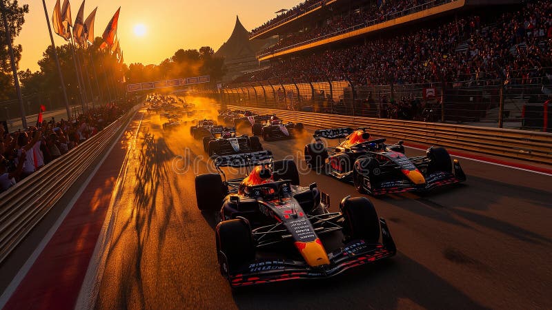 Formula 1 Racing High-Speed Action and Precision Engineering Stock ...