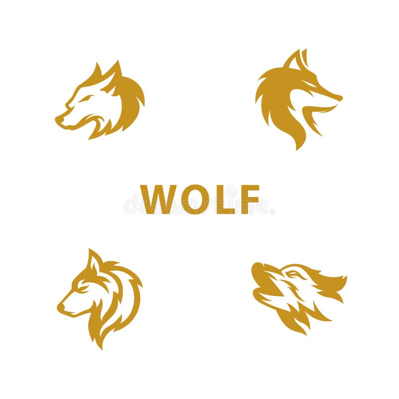 Gold Wolf Head Stock Illustrations – 329 Gold Wolf Head Stock ...