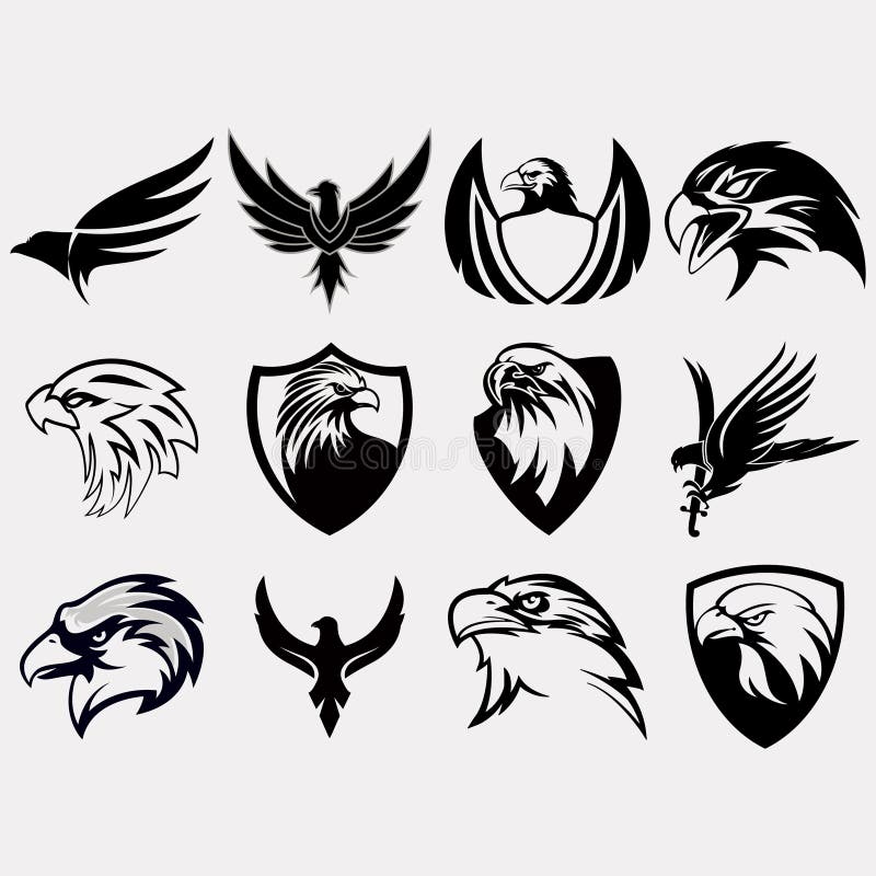 Collection of eagle logos stock vector. Illustration of symbol - 310775299