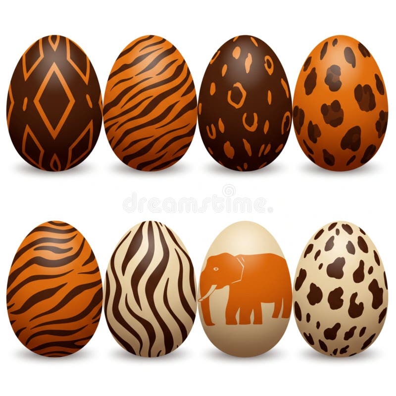 Collection of Easter-Themed Decorative Eggs with Adorable Animal ...