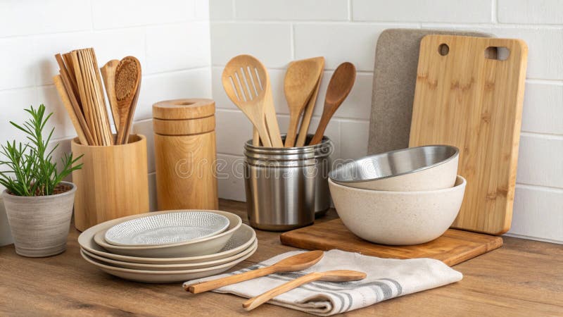 Collection of Eco Friendly Kitchen Tools Made from Natural and ...