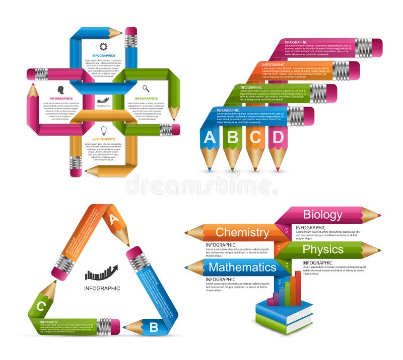 Collection Education Infographics Template. Infographics for Business ...