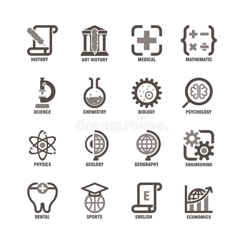 Physics Subject Icon. Vector Illustration Decorative Design Stock ...