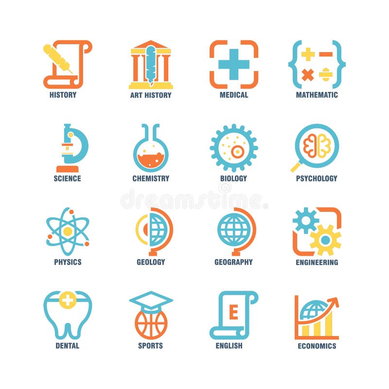 English Subject Icon. Vector Illustration Decorative Design Stock ...