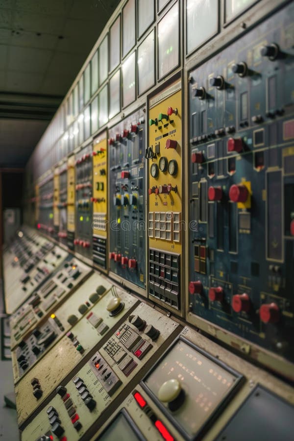 A Collection of Electrical Switches and Switchgear Installed on a Wall ...