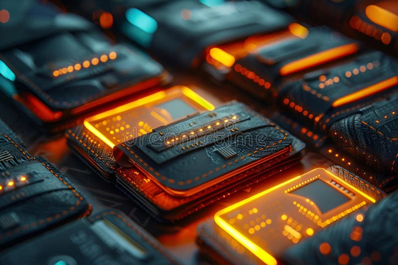 A Collection of Electronic Device Components and Electronics Chip ...