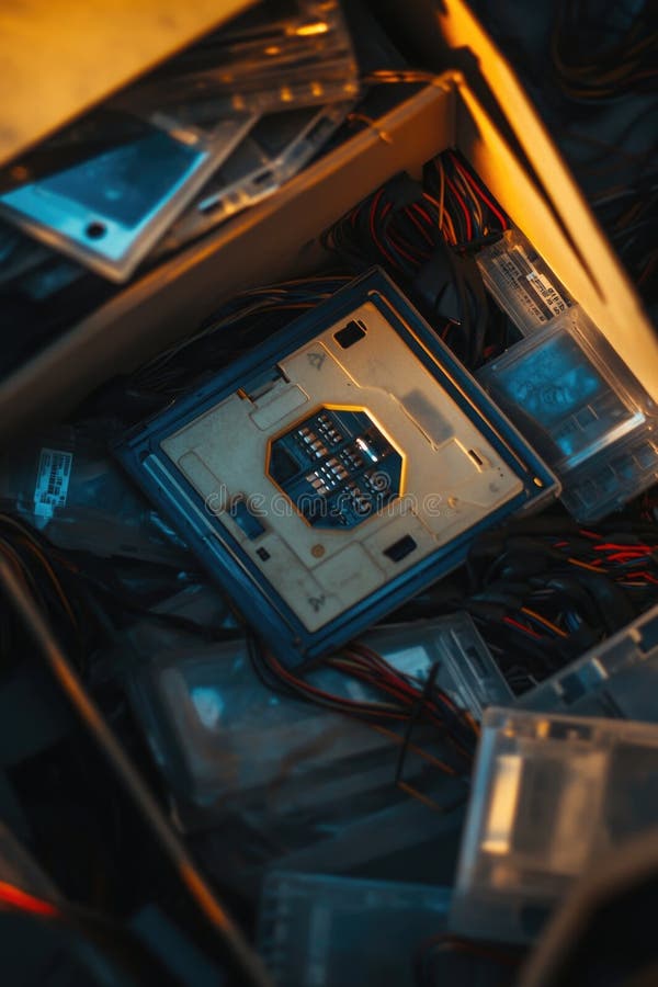 A Collection of Electronic Gadgets and Tools Arranged on a Flat Surface ...