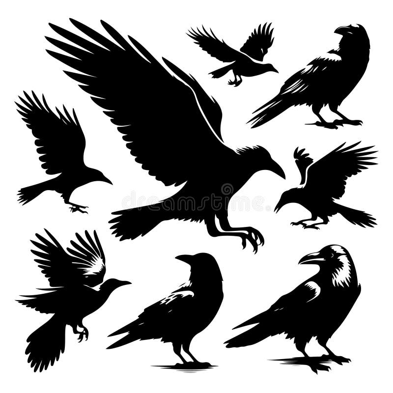 Iconic Crow Stock Illustrations – 101 Iconic Crow Stock Illustrations ...
