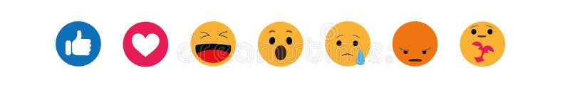 Collection of Emoji Reactions. Editorial Photography - Illustration of ...