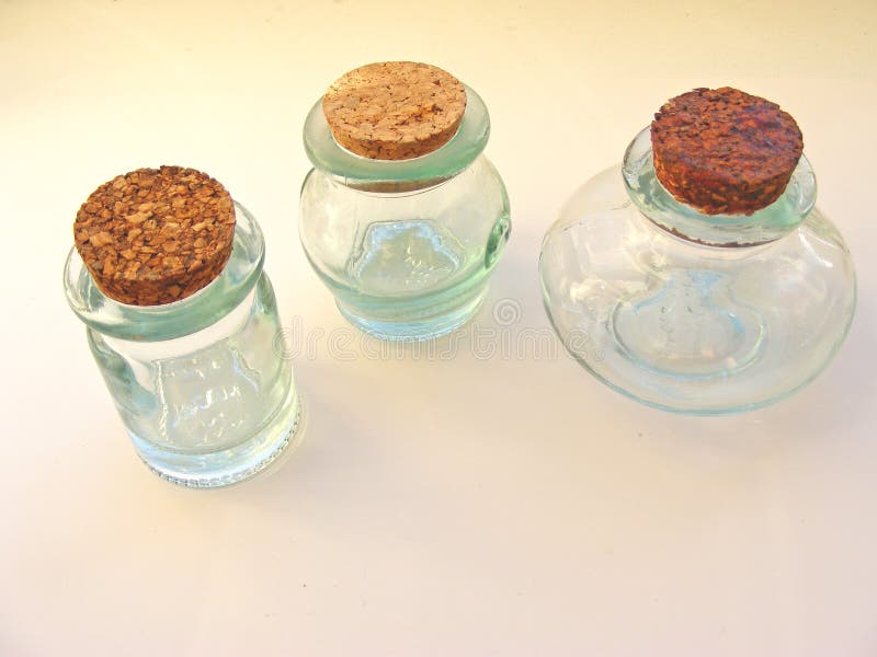 Collection of Empty Jars Isolated on White Background Stock Image ...