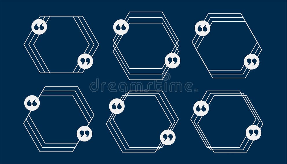 Collection of Empty Testimonial Frame Template for Web Talk or Text ...