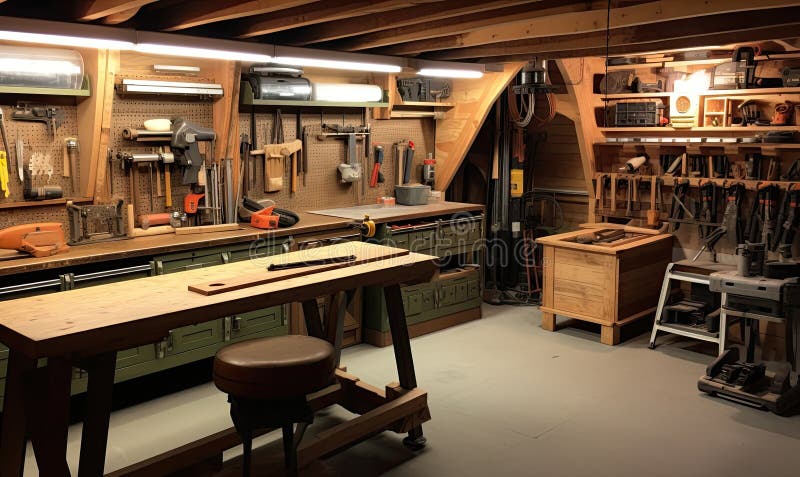 A Collection of Essential Tools for Your DIY Workbench Stock ...