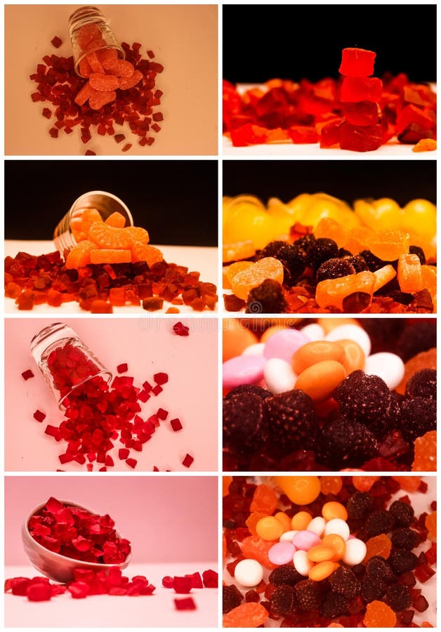 Collection of Every Type of Tasty Candy Stock Image - Image of flavor ...
