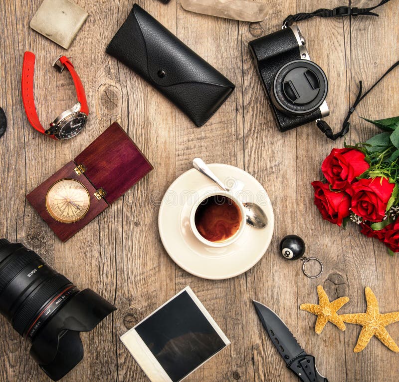 Collection of Everyday Objects Stock Image - Image of view, lens: 218784175