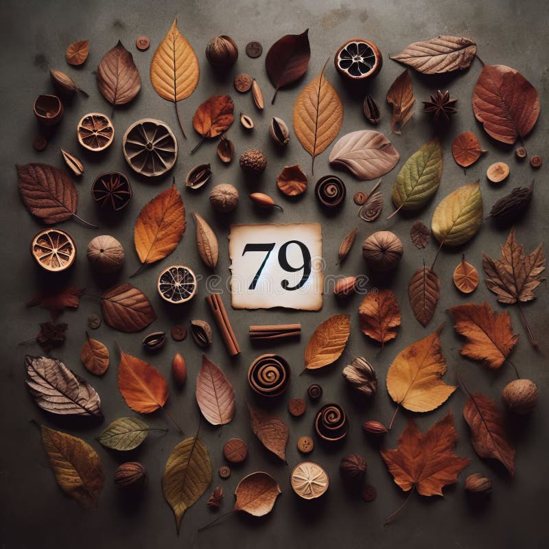 A Collection of Fallen Leaves Scattered Across a Surface, Phot Stock ...