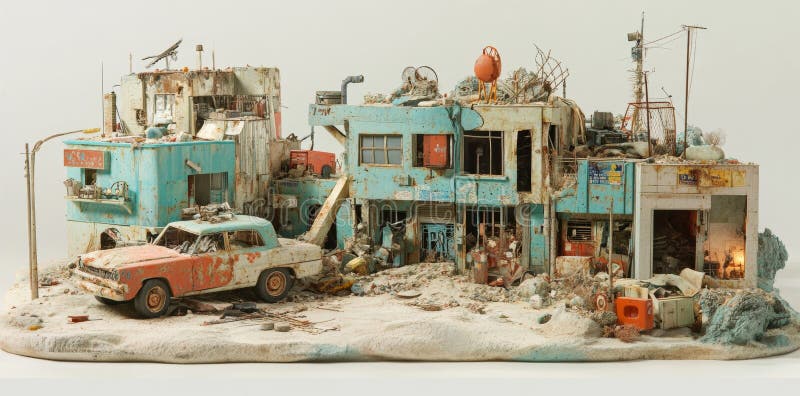 A Collection of Fallen Skyscrapers and Isolated Post-apocalyptic ...