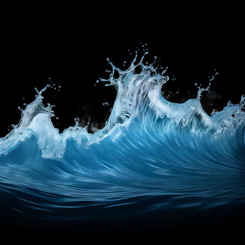 A Collection of Fine Waves that Give the Impression of a Contin Stock ...