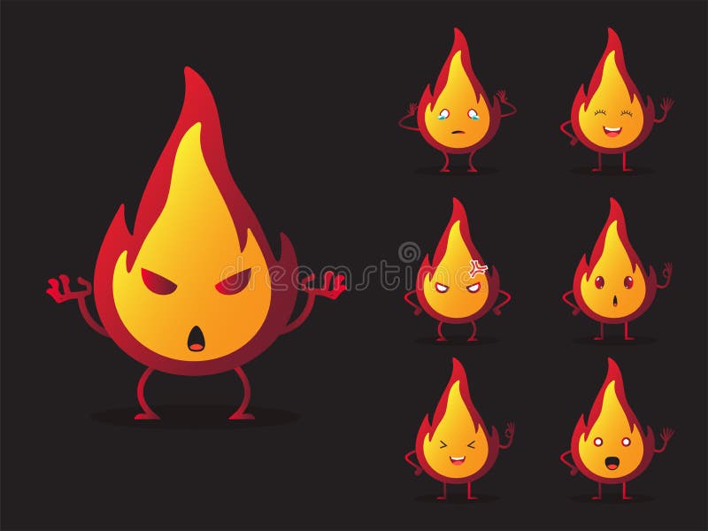 Fireball Angry Cartoon Face Stock Illustrations – 21 Fireball Angry ...