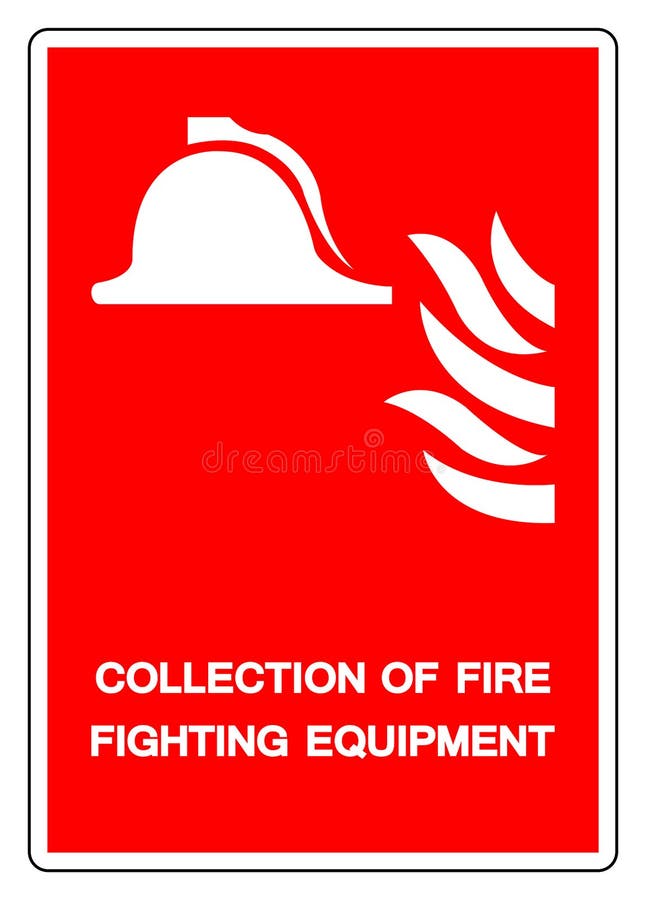 Collection of Fire Fighting Equipment Symbol Sign, Vector Illustration ...