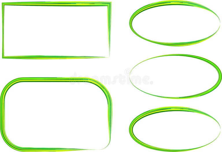 Green Rounded Box Shapes Stock Illustrations – 261 Green Rounded Box ...