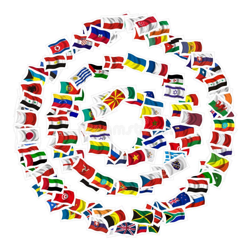 Collection of Flags stock illustration. Illustration of concept - 12013151