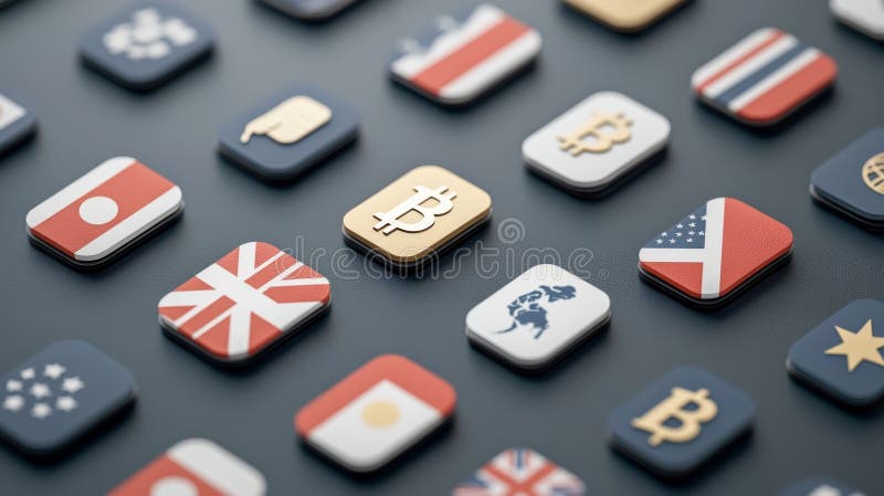 A Collection of Flags from Various Countries Representing Global ...