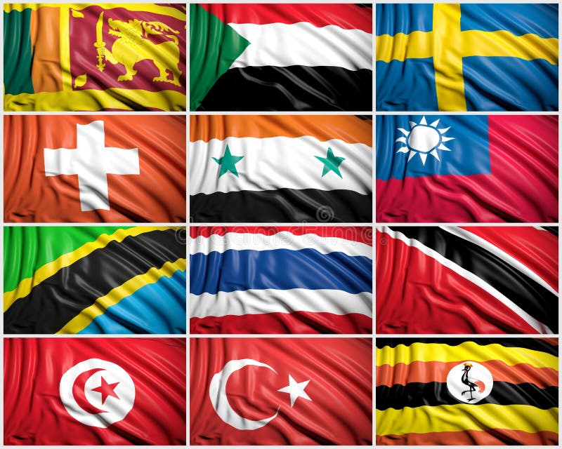 Collection of flags stock illustration. Illustration of flaunt - 31849447