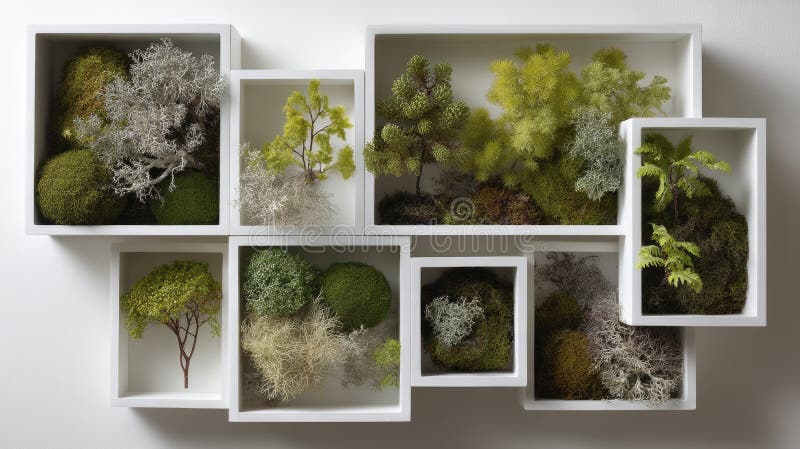 A Collection of Flat Decorative Blocks Adorned with Various Types of ...