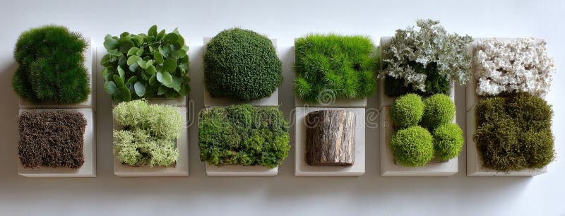 A Collection of Flat Decorative Blocks Adorned with Various Types of ...