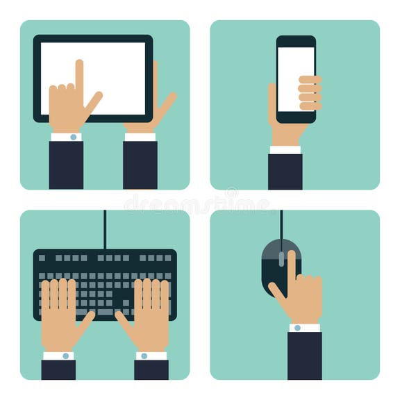 Person Using Mouse Stock Illustrations – 809 Person Using Mouse Stock ...