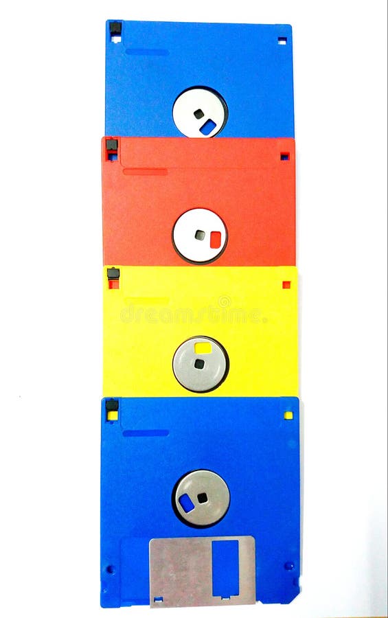Collection of Floppy Disk Used in Old Computer Models Stock Photo ...