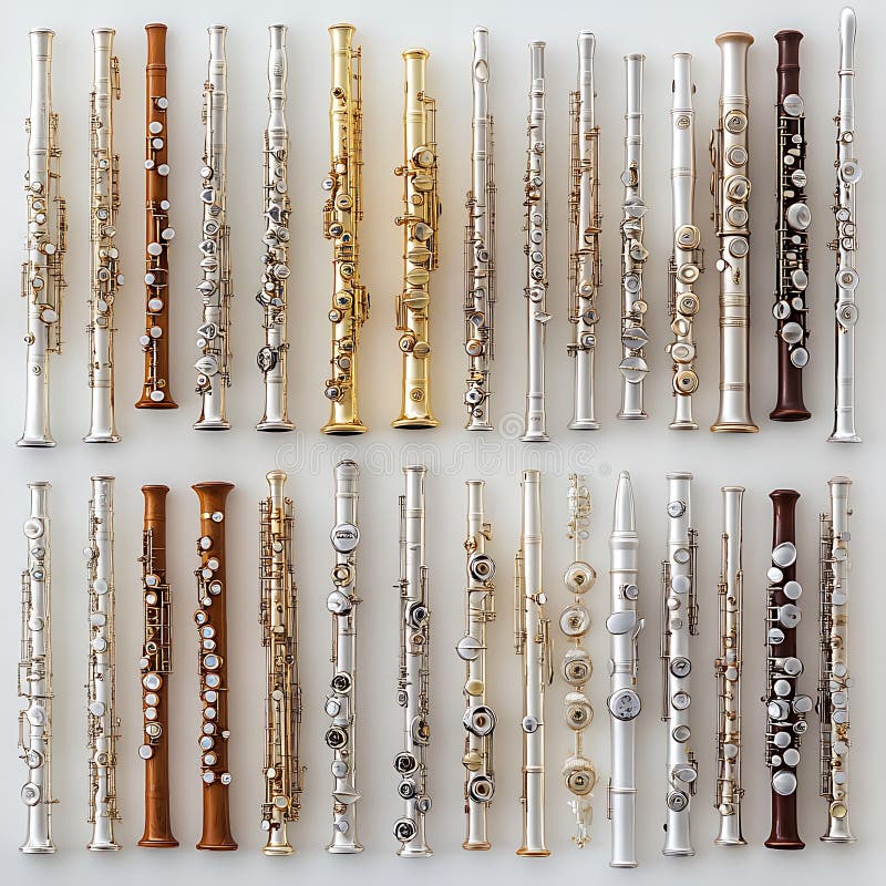Collection of Flutes a Diverse Array of Musical Instruments a Studio ...