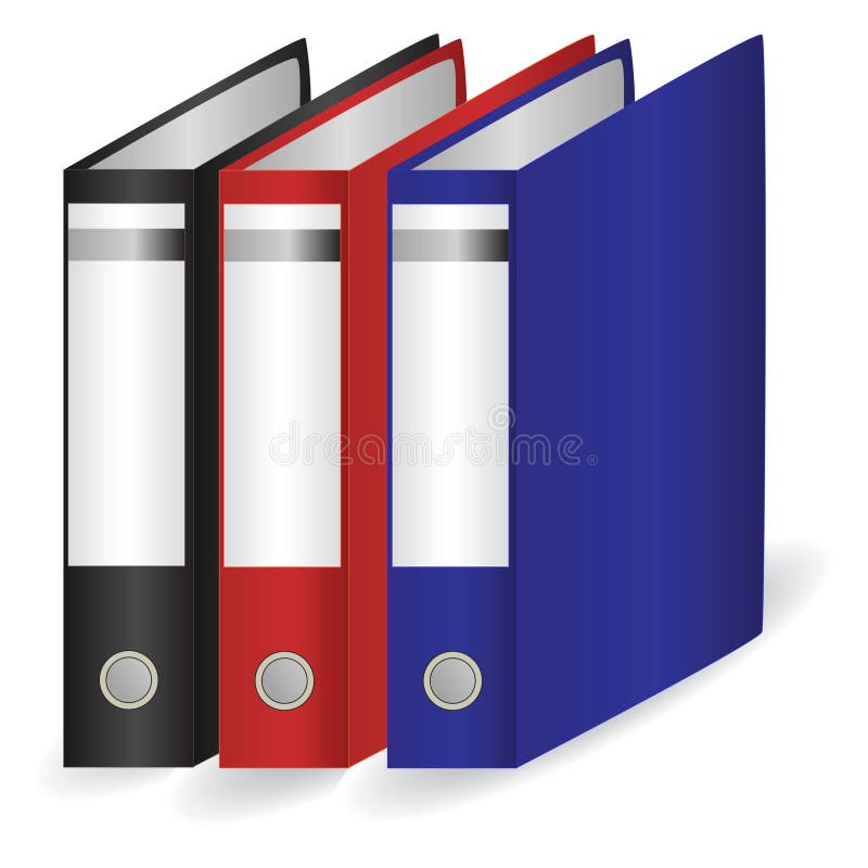 Collection of folders stock vector. Illustration of archives - 13590554