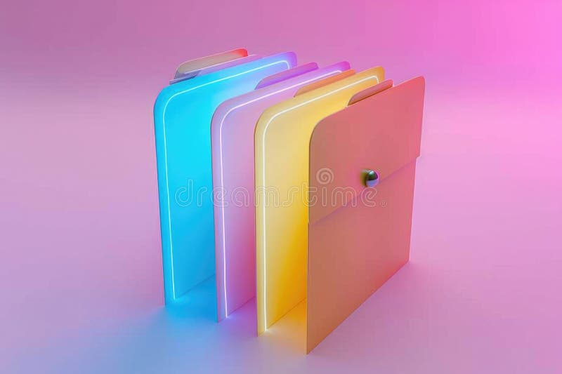 A Collection of Folders Sitting on a Table, Useful for Office or Home ...