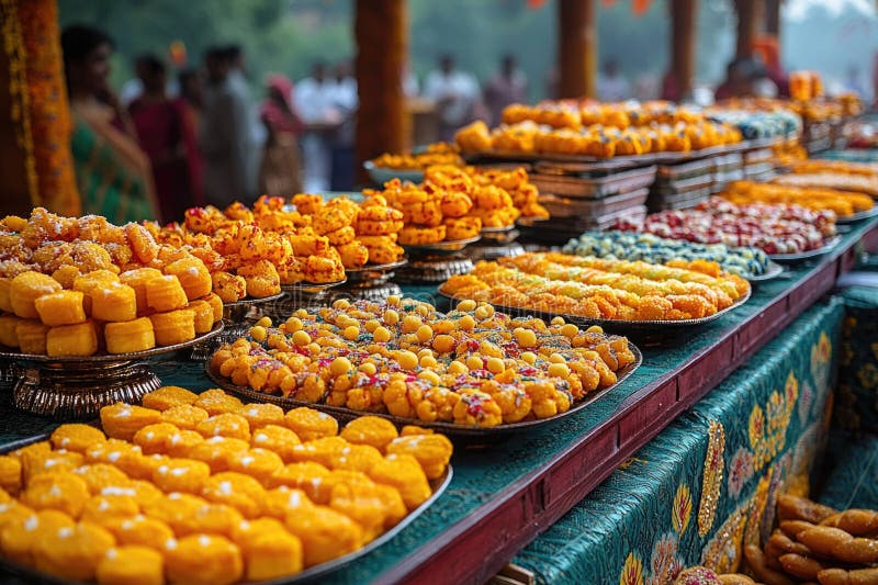A Collection of Food Trays on a Table, Ideal for Use in Restaurant or ...