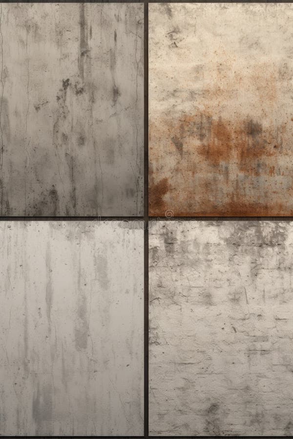 A Collection of Four Different Colored Concrete Textures. these ...