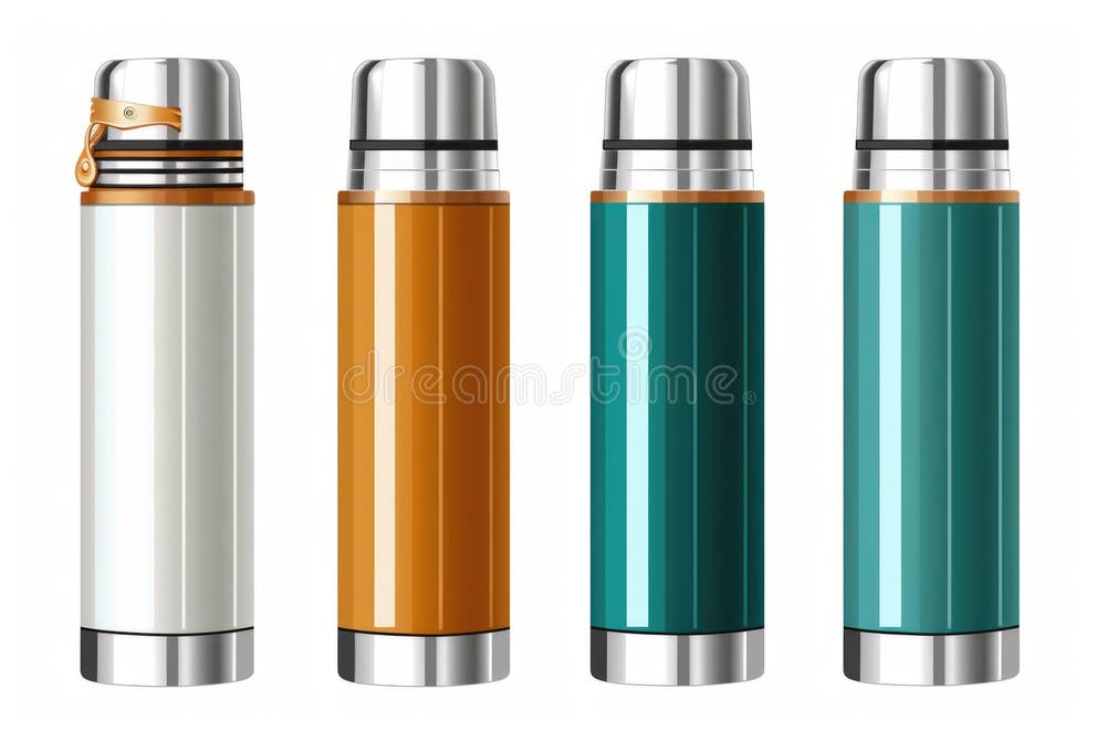 A Collection of Four Different Types of Thermos, Perfect for Various ...