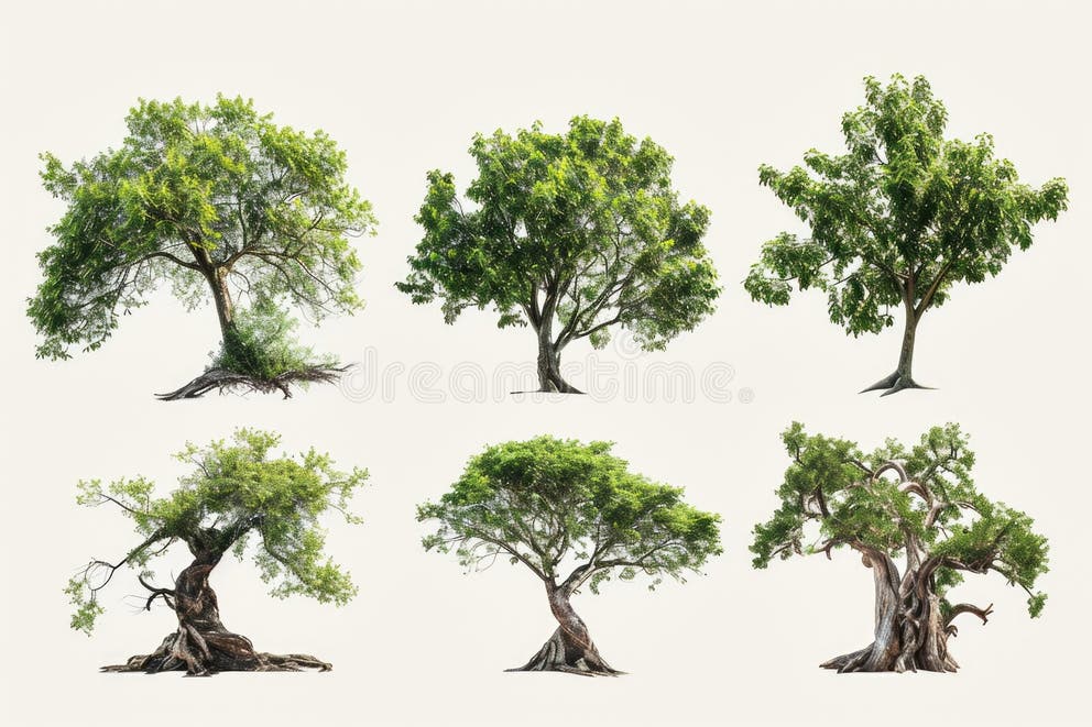 A Collection of Four Distinct Tree Species. Versatile and Suitable for ...